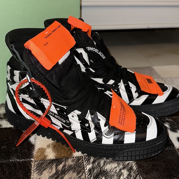 Off-White | Shoes | Offwhite High Top Sneakers Size 39 Authentic | Poshmark